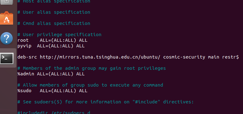 解决修改/etc/sudoers文件后:报 语法错误 near line 23_修改sudoers文件 语法错误-CSDN博客