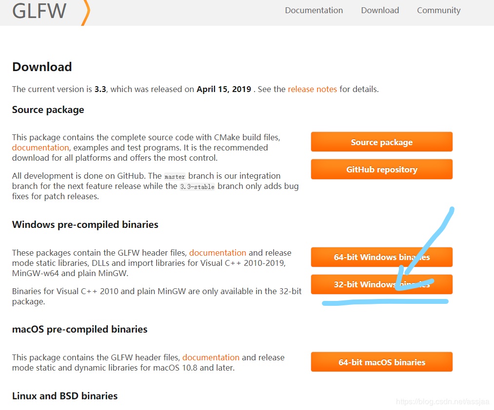 GLFW安装配置_配置glfw-CSDN博客