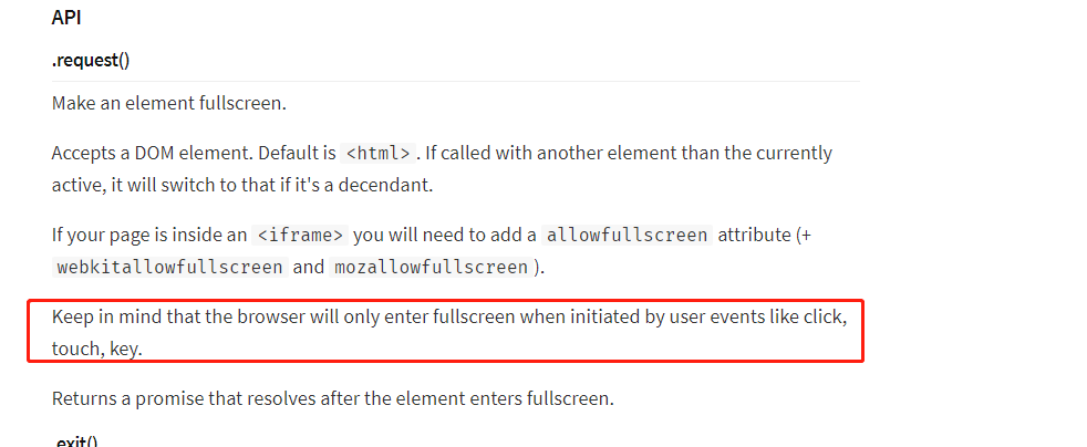 Vue中全屏screenfulljs的使用 （默认全屏显示 使用 Request ）screenfull 默认全屏 Csdn博客 