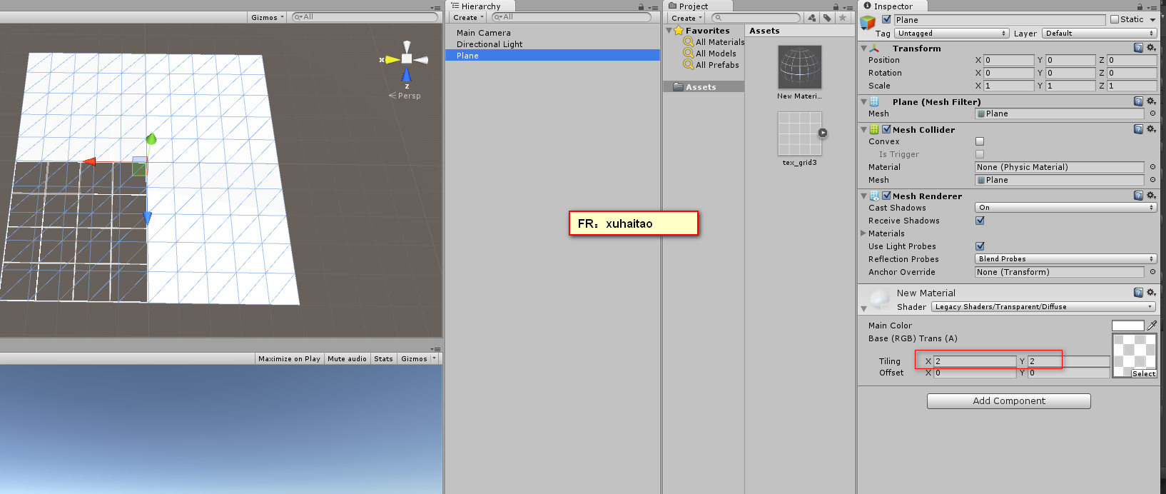 Unity 材质设置为tiling不能够重复的问题_unity贴图不重复-CSDN博客