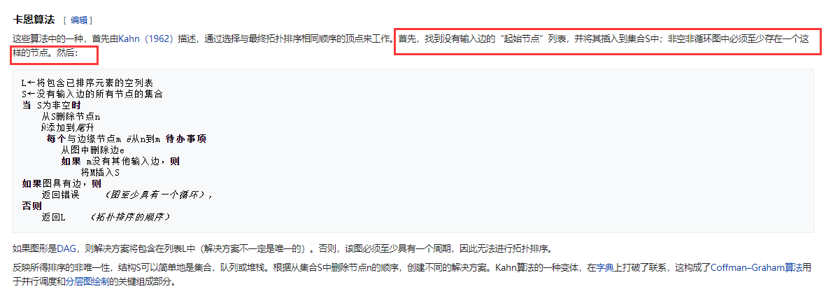 拓扑排序----Kahn算法和字典序最小的拓扑排序_字典序最小的拓扑序-CSDN博客