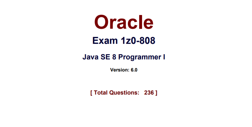 OCJP Oracle认证Java程序员考试题库分享_oracle certified java programmer考题-CSDN博客