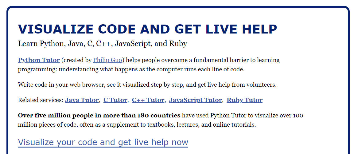使用Pythontutor学习Python_tutor.net.python-CSDN博客