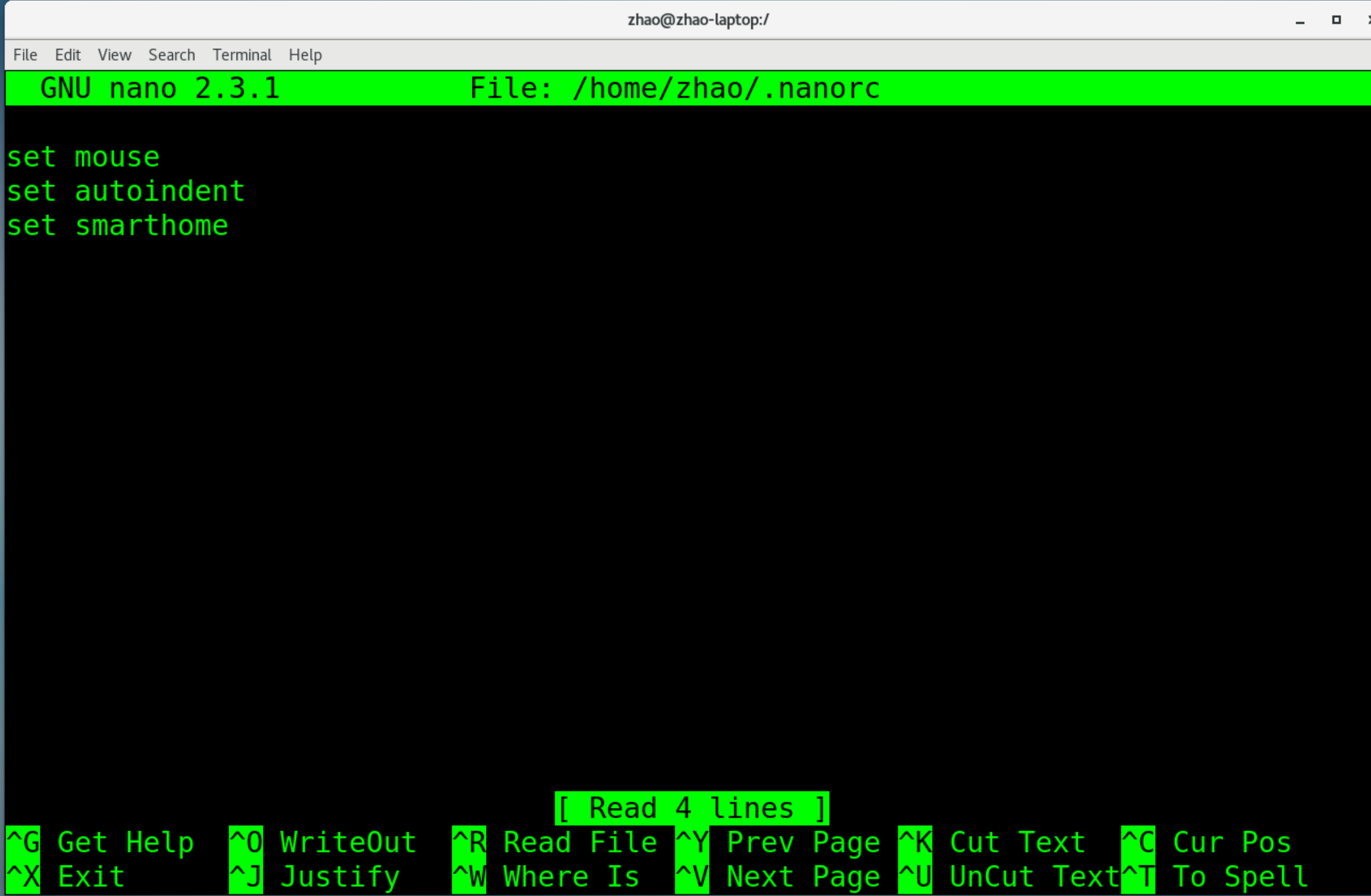 linux-2 Nano文本编辑器和终端配置_nano etc nanorc-CSDN博客