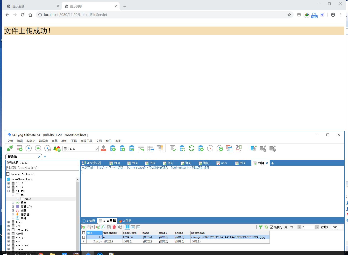 javaweb实现文件上传，带存储路径到数据库_web开发上传数据到数据库-CSDN博客