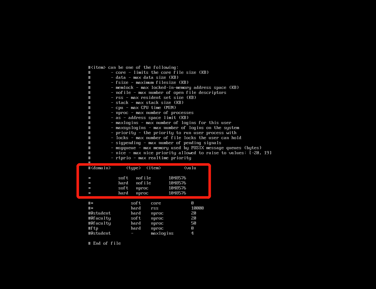 /etc/security/limits.conf 文件数值更改过大导致的任何用户都无法登陆的问题（centos 7.3）_centos 修改了 limits.conf 之后无法登录-CSDN博客