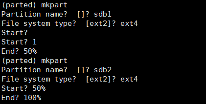 卸载分区，删除分区，使用parted进行分区，通过gpt的方式。_parted删除分区-CSDN博客