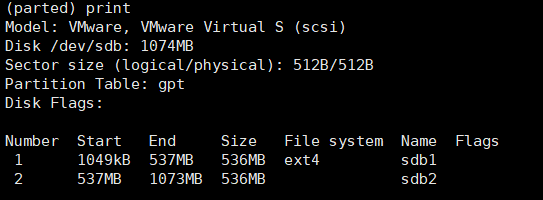 卸载分区，删除分区，使用parted进行分区，通过gpt的方式。_parted删除分区-CSDN博客