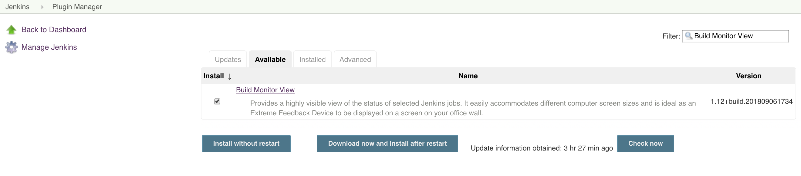 Build Monitor View插件：1: 概要与安装-CSDN博客