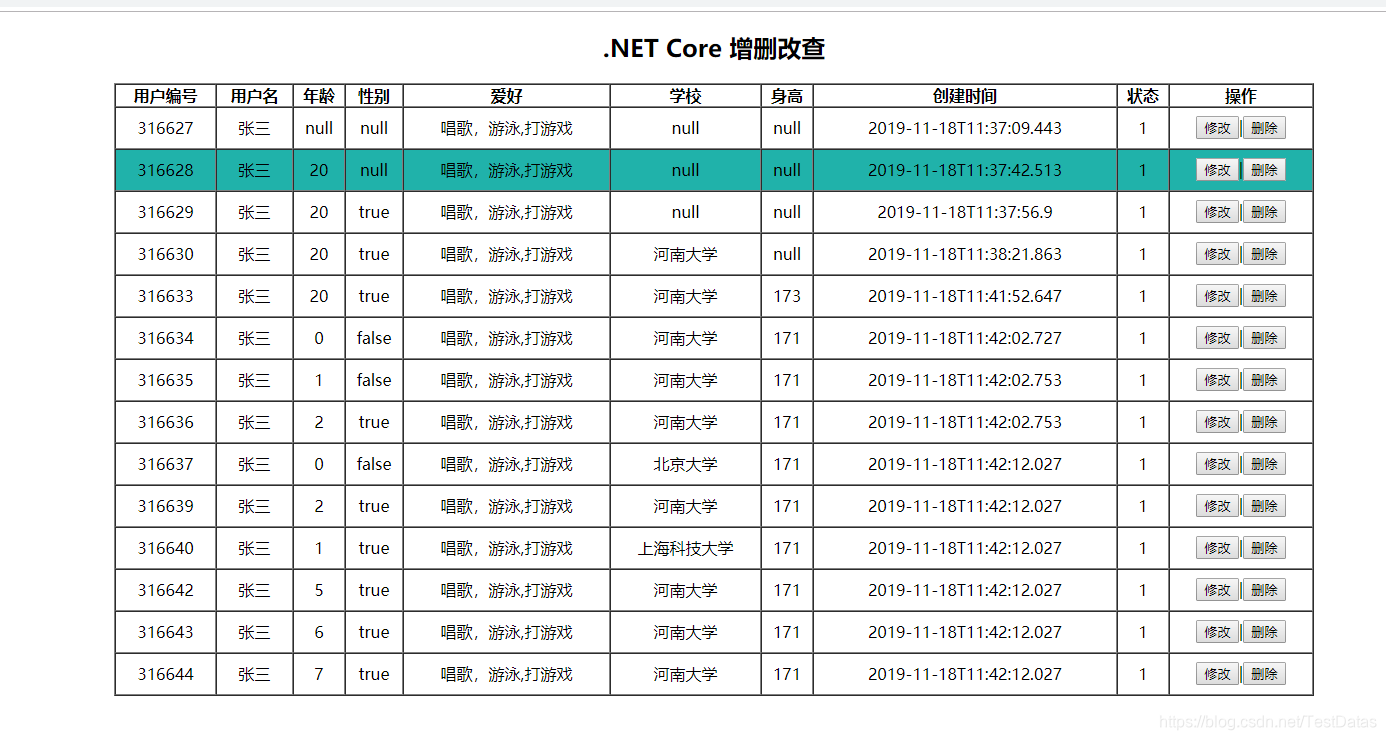 Net Core使用adonet实现增删改查 Csdn博客