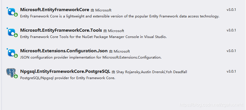 Core连接postgres数据库 Codefirstnetcore Postgres 配置文件 Csdn博客