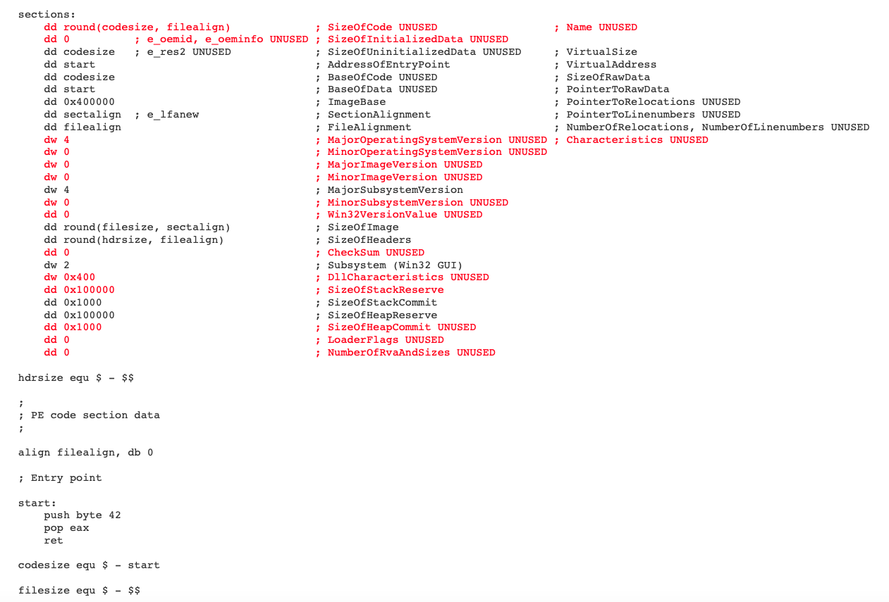将.C文件编译成最小的PE可执行文件_最小pe-CSDN博客