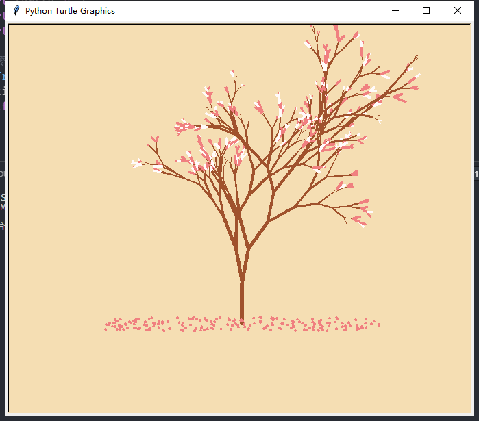 Python画樱花树代码和小猪佩奇使用python画一个樱花树的代码 Csdn博客 
