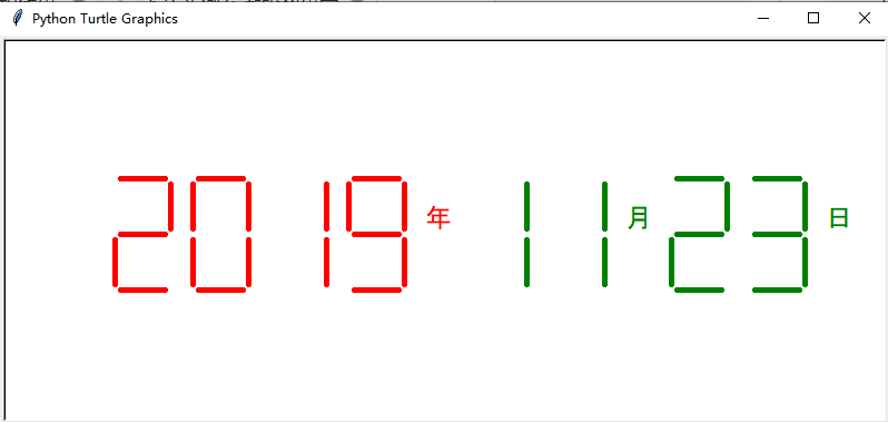 Python：七段数码管（简单实例）数码管运行代码 Csdn博客 