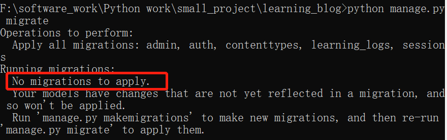 Django搭建学习笔记web应用程序【一】：OperationalError table learning_logs_topic has no column named text已解决 ...