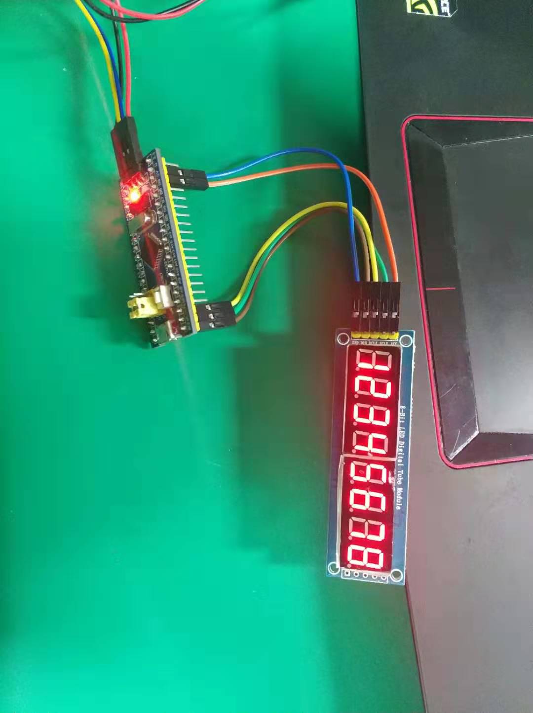 ## STM32F103C8T6控制两片74HC595级联的3641BS八位数码管_3641bs数码管74hc595-CSDN博客
