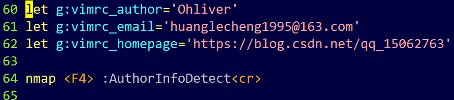 手把手教你vim/Gvim中自动标注作者、时间、注释等信息（2019-11-24亲测可用）_gvim 代码作者日期生成-CSDN博客
