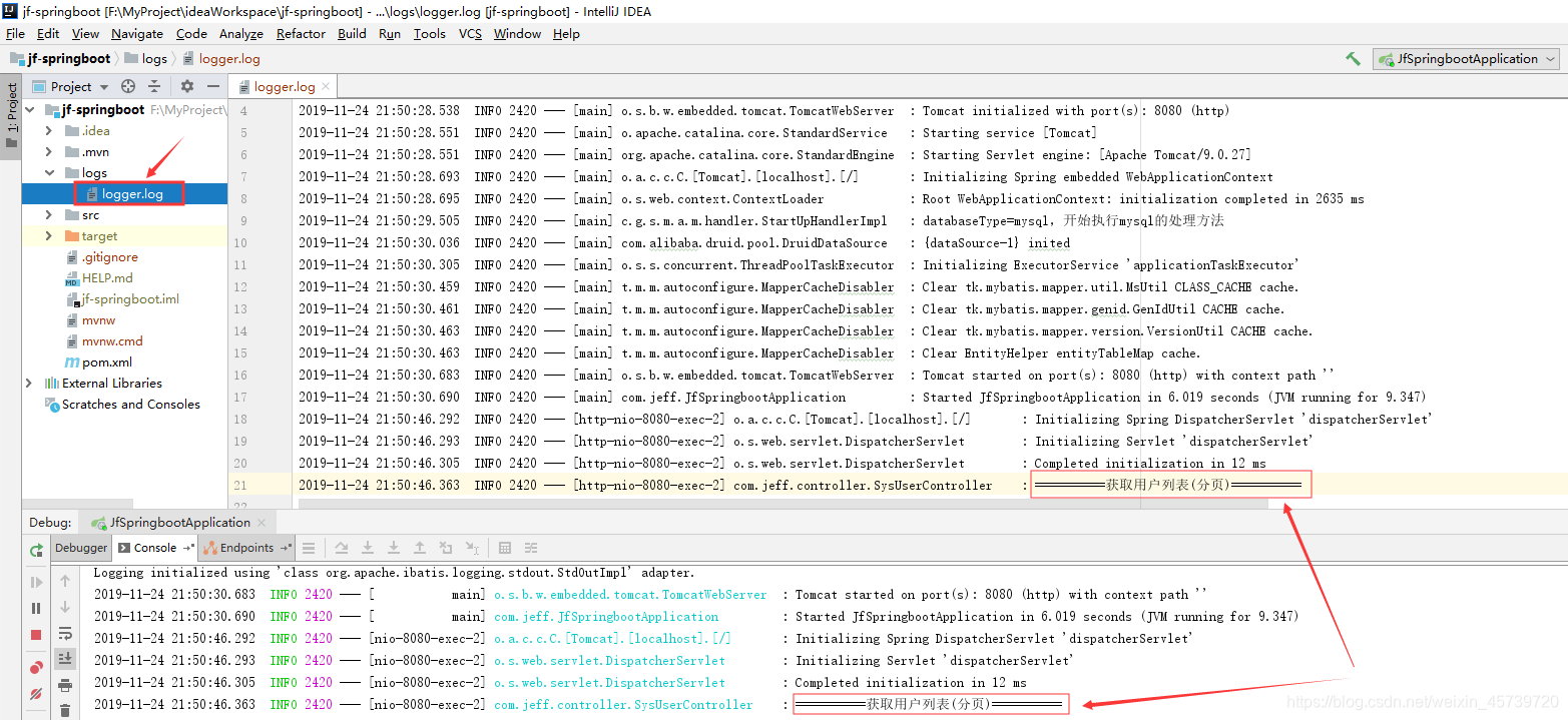 Springboot使用slf4j控制台和log文件输出日志slf4j注解log打控制台 Csdn博客