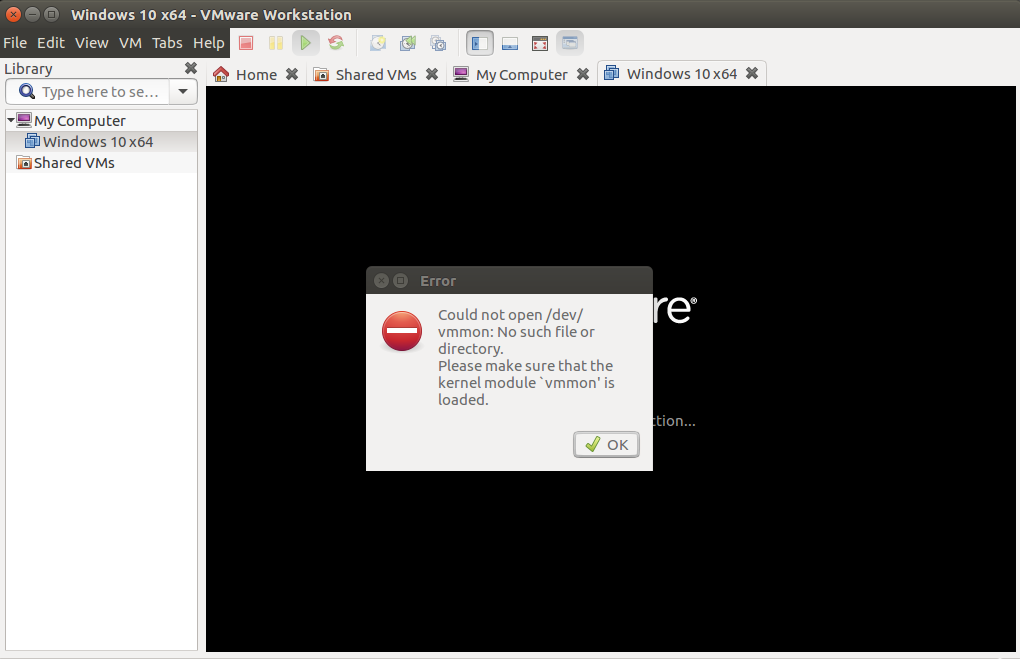 Ubuntu16.04下安装VMware 运行报错could not open /dev/vmmon_vmware could not open-CSDN博客