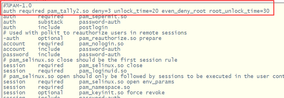 Linux设置登录密码错误次数限制_linux设置ssh密码错误五次锁定半小时-CSDN博客