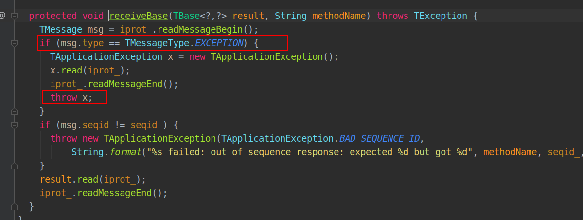 org.apache.thrift.TApplicationException: Invalid method name:XXX-CSDN博客