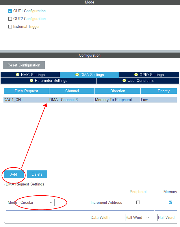 STM32 CubeMX生成DAC＋DMA＋TIM生成正弦波_stm32cubemx | stm32使用dac+dma+tim 生成正弦波-CSDN博客