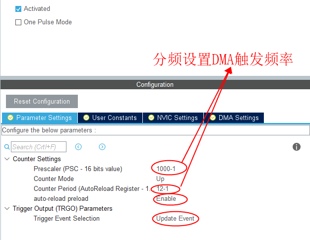 STM32 CubeMX生成DAC＋DMA＋TIM生成正弦波_stm32cubemx | stm32使用dac+dma+tim 生成正弦波-CSDN博客