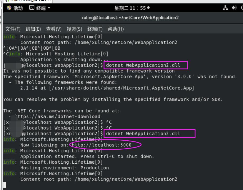 linux，发布.netcore填坑，自动升级core版本后，运行报错：'Microsoft.AspNetCore.App', version '3.0.0' was not found ...