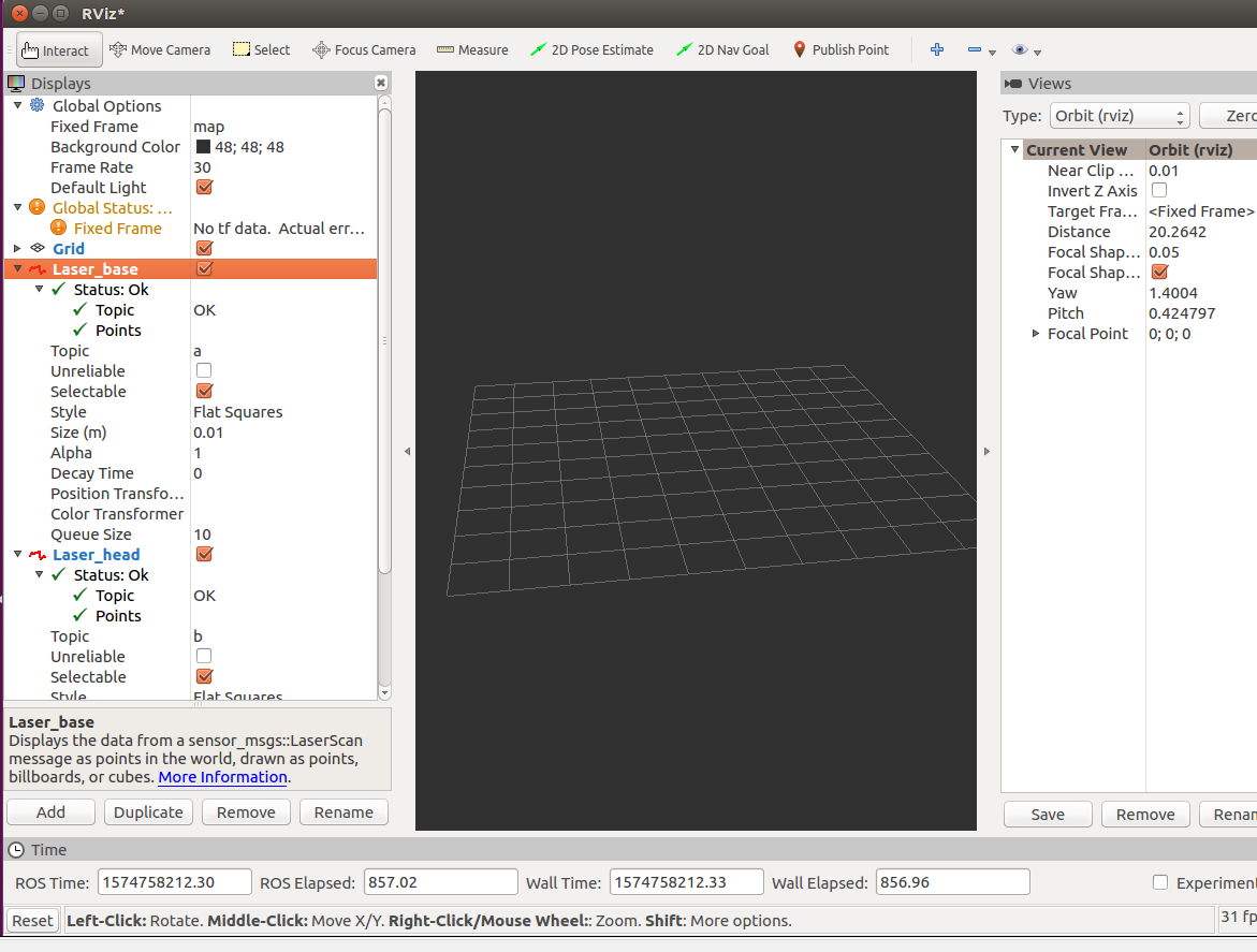 ROS入门第七篇之rviz三维可视化平台_三维建图 rivz配置-CSDN博客
