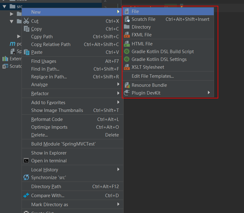 idea src目录点击右键无法创建创建包_在intellij idea中,右键项目--new ---为什么只有module和scratch f-CSDN博客