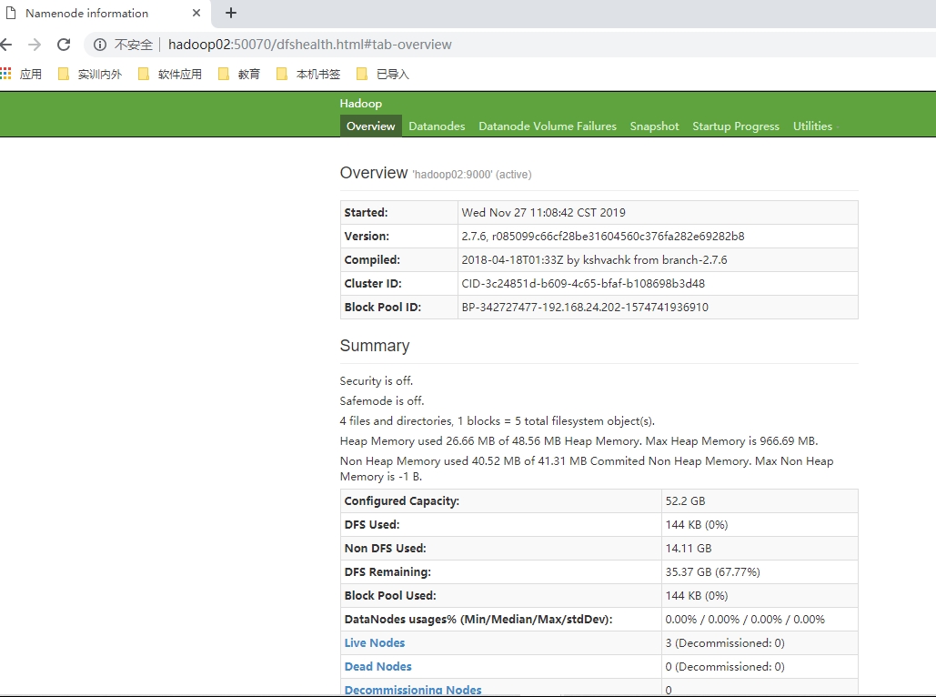HDFS集群正常启动，但Web页面仅有一个DataNode 主节点的问题_hadoop只有一个datanode-CSDN博客