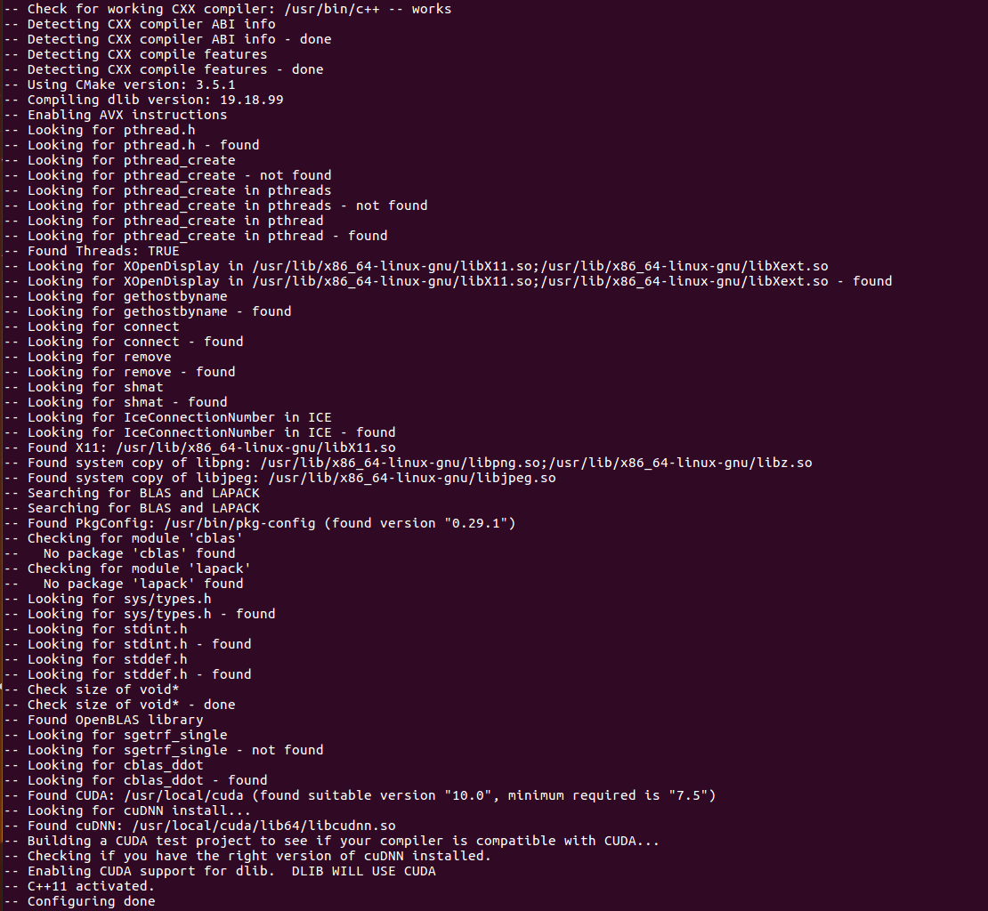 Ubuntu环境下配置使用GPU加速的dlib库_dlib 昇腾硬件加速-CSDN博客