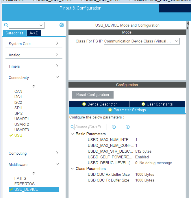 stm32F103C8T6 USB CDC虚拟串口调试过程，cubeIDE_stm32f103c8t6的usb接口-CSDN博客
