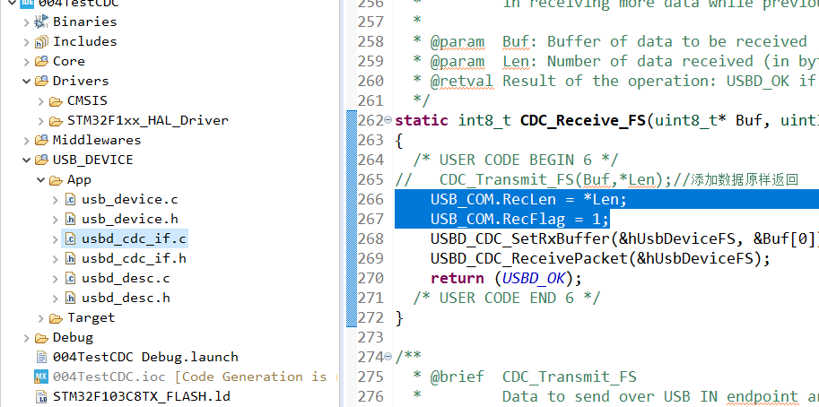 stm32F103C8T6 USB CDC虚拟串口调试过程，cubeIDE_stm32f103c8t6的usb接口-CSDN博客