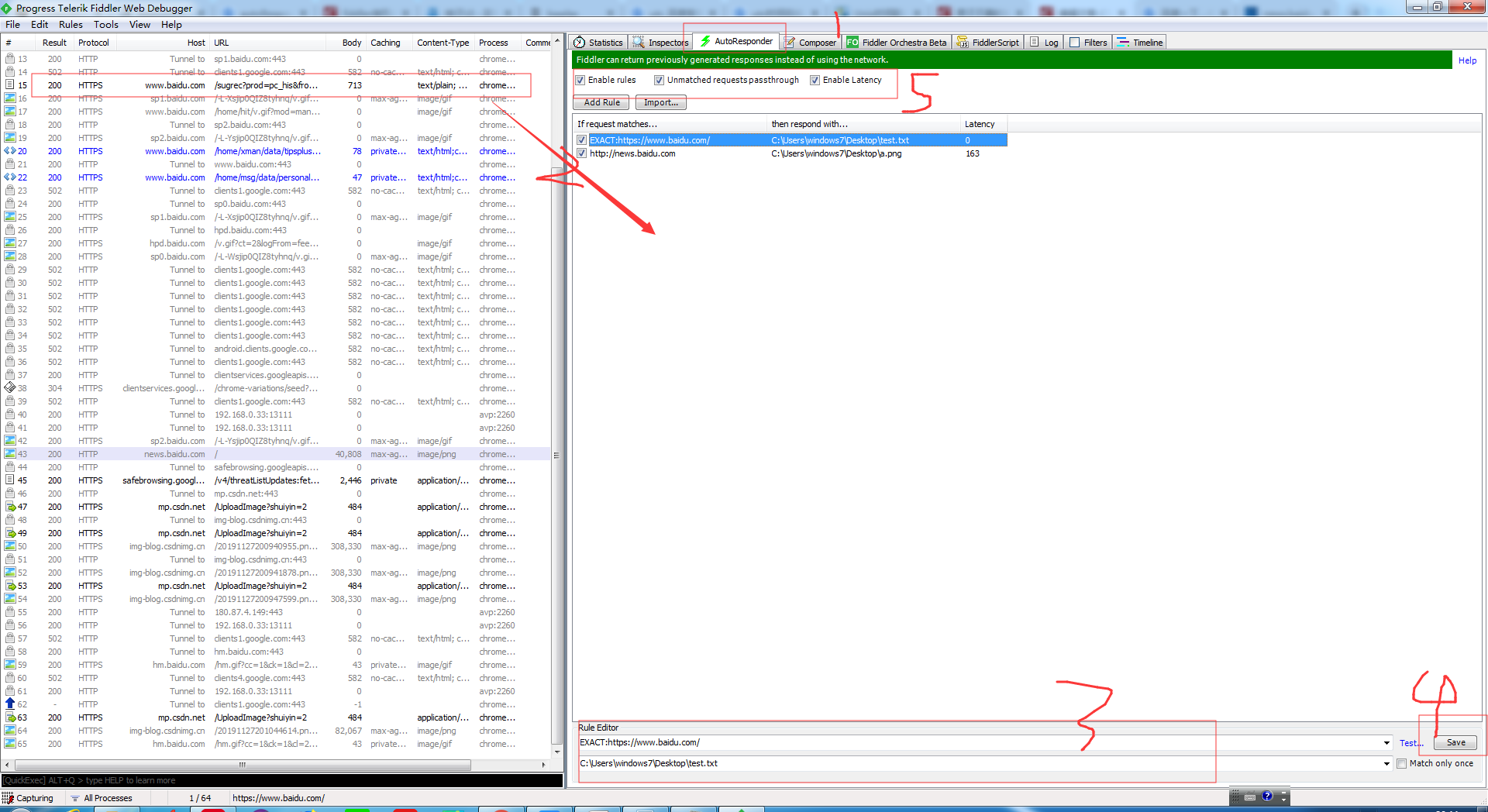 Fiddler使用AutoResponder替换请求内容和替换返回内容_fiddler 替换请求体-CSDN博客