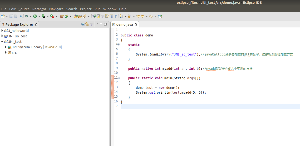 在Ubuntu18.04中使用JNI实现java调用C++_jni c++ ubuntu-CSDN博客