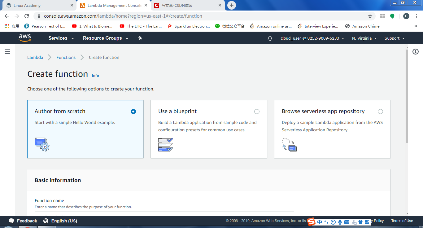 AWS Lambda（一）---创建一个lamda函数_lamda新建-CSDN博客