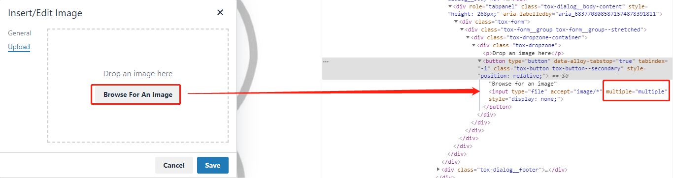 TinyMce 修改插件 实现多文件/图片上传_tinymce怎么一次选择多张图片-CSDN博客
