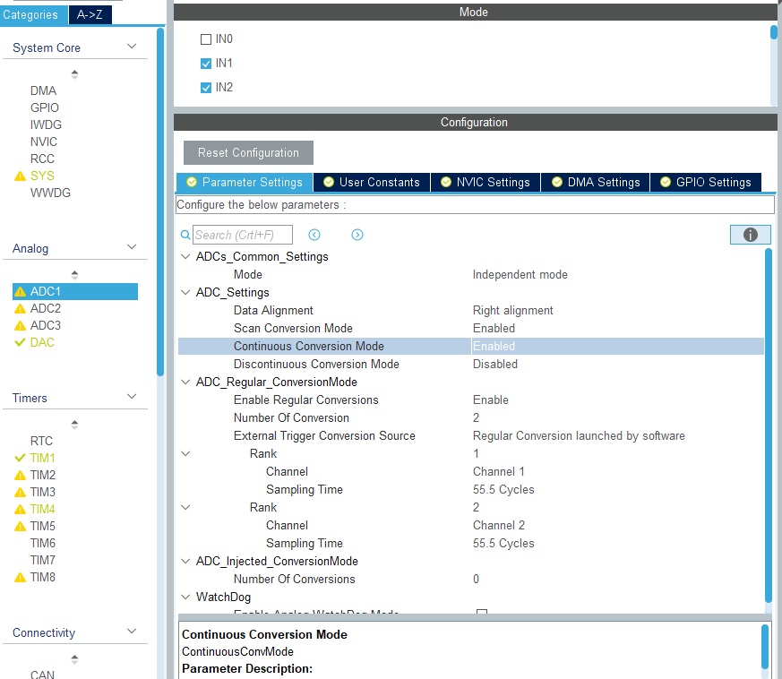 记录基于MXCube,使用STM32F103RCT6 ADC多通道采集（DMA模式） 的学习经验_如何用cube配置stm32f103rct6多通道adc-CSDN博客