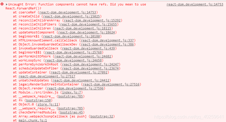 React 之 Error Function Components Cannot Have Refs Did You Mean To