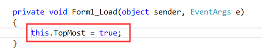 C#学习笔记：将 Winform 窗体置顶显示_c#窗口置于顶层-CSDN博客