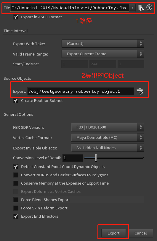 【Houdini】导出FBX或OBJ模型的三种方法_八猴导出模型-CSDN博客