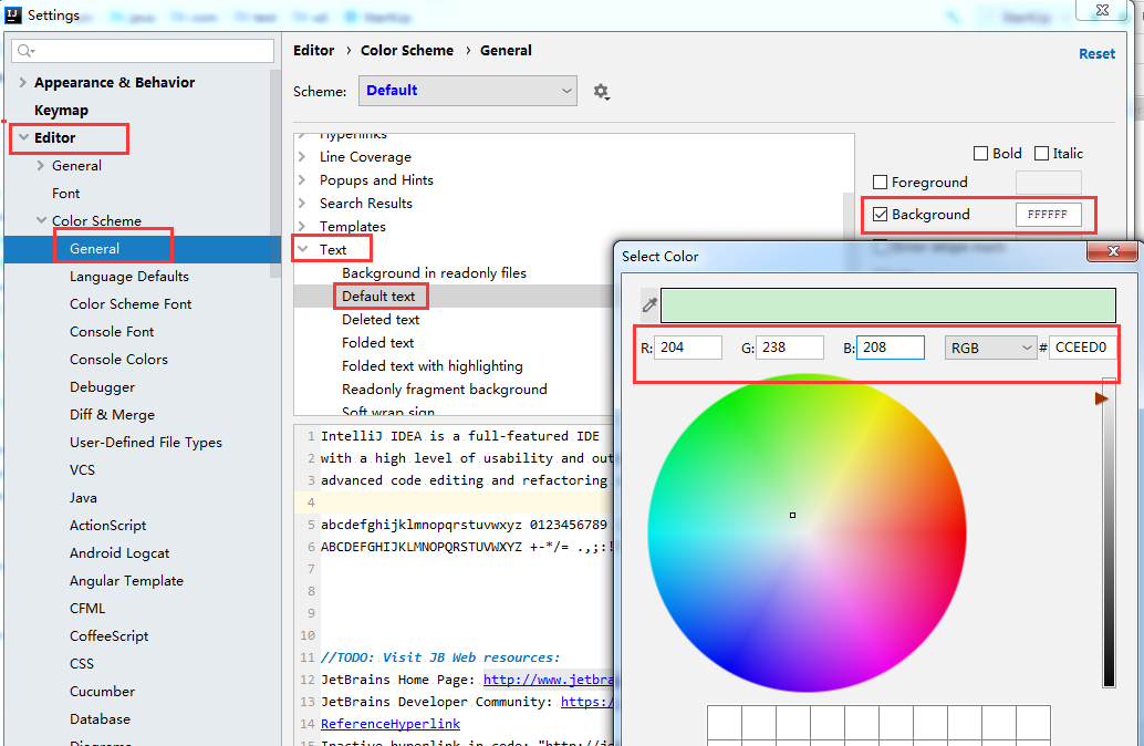 IntelliJ IDEA更改背景色为绿色_idea背景绿色-CSDN博客