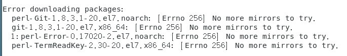 用yum安装时出现[Errno 256]No more mirrors to try. - 代码先锋网