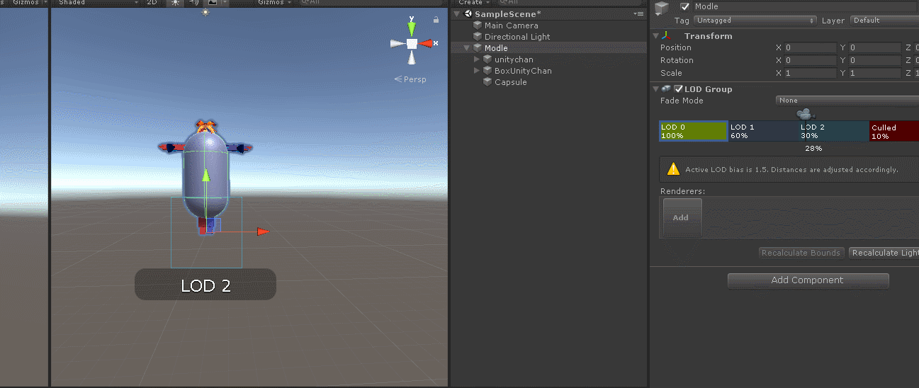 【Unity性能优化】LOD Group (多层次细节)_unity lod group-CSDN博客
