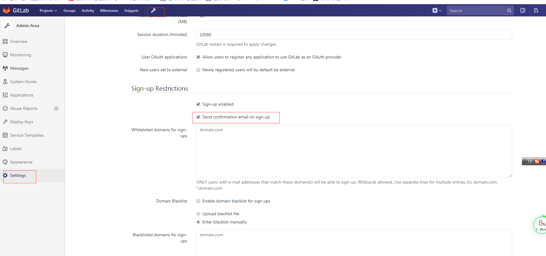 Gitlab 邮件验证注册用户gitlab Validate User Account Csdn博客 