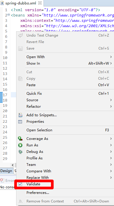 eclipse如何处理dubbo.xml报错？（eclipse配置dubbo.xsd）_eclipse dubbo.xml 验证-CSDN博客