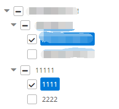 primeng的Tree初始化选中,实现联动效果_