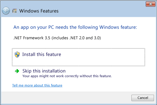 Windows 10 installs .NET Framework 3.5 prompt error code: 0x80240438 solution [actually ...