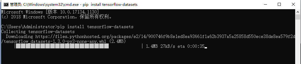 在jupyter notebook导入tensorflow出错：No module named 'tensorflow_datasets'-CSDN博客